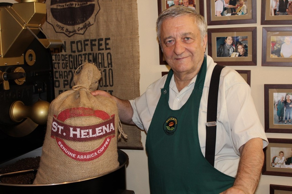 St Helena Coffee Company 8Roaster with coffee | Spilling the Beans