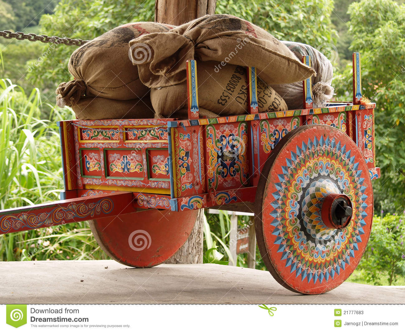 http://www.dreamstime.com/stock-photos-costa-rican-ox-cart-loaded ...